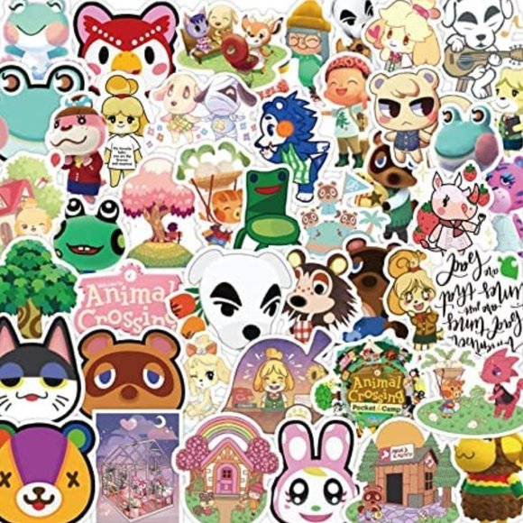 Nintendo | Design | 5pc Animal Crossing Stickers Decals Laptop Water ...